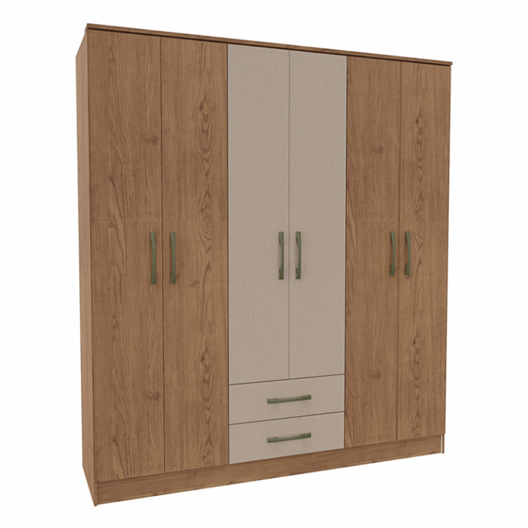 Closet Pequim Bicolor 6P 2C - Vekkahome